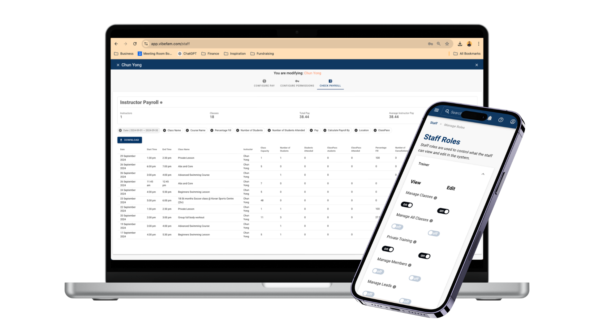 Fitness Class Booking Software & Scheduling App | Vibefam